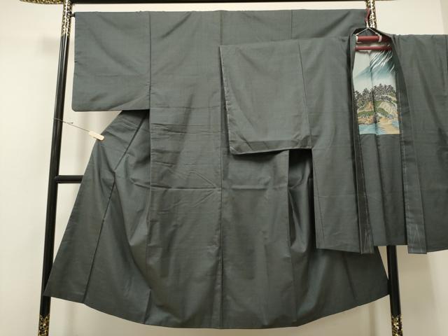 平和屋着物●男性　本場大島紬　アンサンブル　100亀甲　総詰め　正絹　逸品　CAAR7828hy