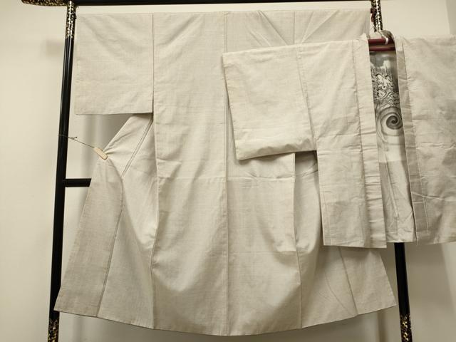 平和屋着物●男性　薩摩結城　アンサンブル　100亀甲　総詰め　正絹　逸品　CAAR7833hy