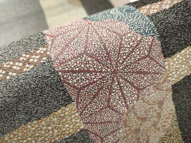 平和屋着物●六通柄袋帯　伝統工芸極型織　吉祥間道　正絹　逸品　CAAR7951hy 平和屋着物○六通柄袋帯 伝統工芸極型織 吉祥間道