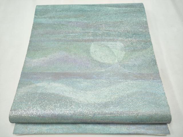 平和屋着物●西陣　川島織物　六通柄　本袋帯　短冊草花丸文　金糸　正絹　逸品　CAAR7983hy