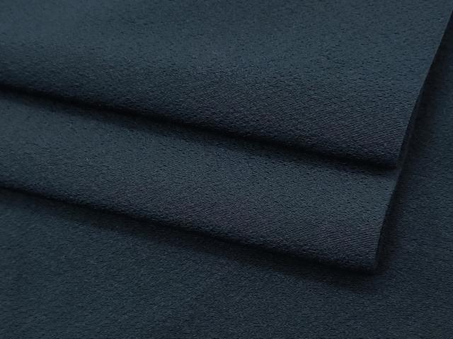 平和屋着物●男性　色紋付　藍鉄色　正絹　逸品　CAAR8083vf