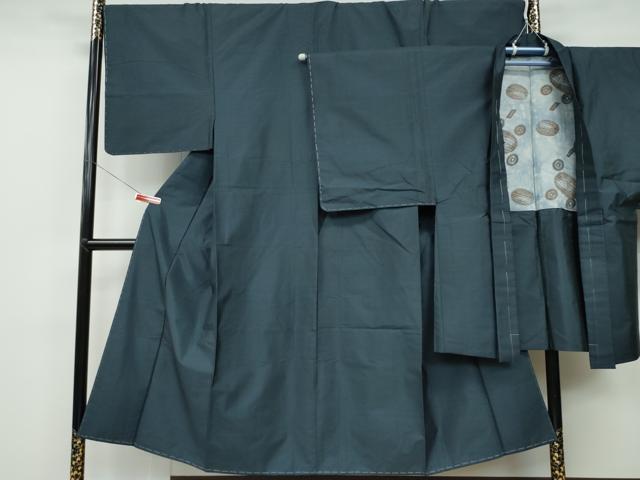 平和屋着物●男性　本場大島紬　アンサンブル　亀甲柄　正絹　逸品　CAAR8119vf