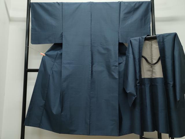 平和屋着物●男性　本場大島紬　アンサンブル　亀甲柄　正絹　逸品　CAAR8133vf