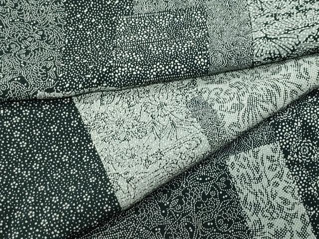 平和屋着物●上質な小紋　吉祥花文　正絹　逸品　CAAR8161vf