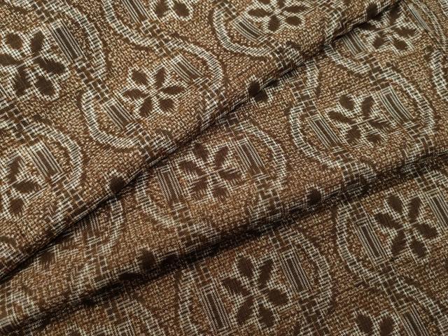 平和屋着物●本場村山大島紬　吉祥花文　正絹　逸品　CAAR8204vf