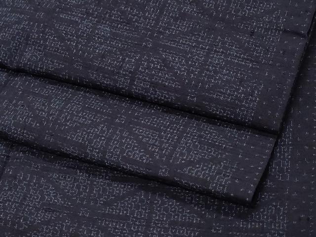 平和屋着物●結城紬　麻の葉文様　正絹　逸品　未使用　CAAR8288vf