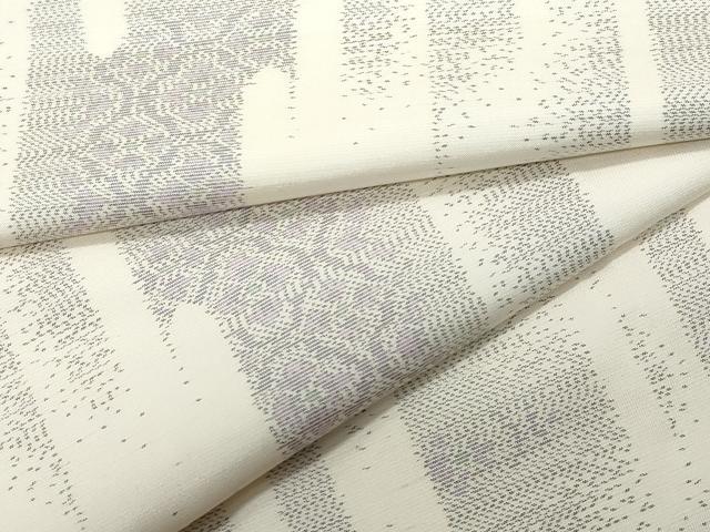 平和屋着物●本場大島紬　白大島　吉祥花文　正絹　逸品　CAAR8289vf