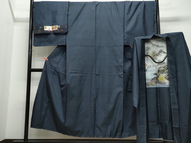 平和屋着物●男性　本場大島紬　アンサンブル　原永孝義作　100亀甲　総詰め　証紙付き　正絹　逸品　CAAR8294vf