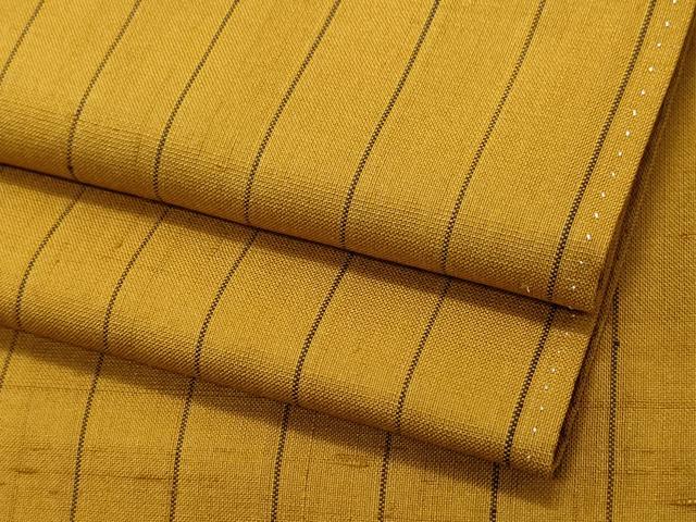 平和屋着物●上質な紬　縞　正絹　逸品　CAAR8385vf