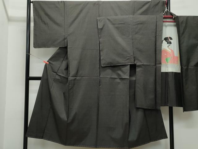 平和屋着物●男性　男柄の最高峰　西郷柄　西郷絣　本場大島紬　アンサンブル　正絹　逸品　未使用　CAAR8400vf