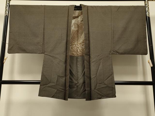 平和屋着物＃男性　羽織　紬地　吉祥文　正絹　逸品　CAAR9152id