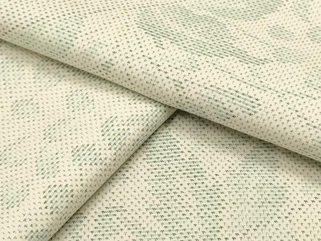 平和屋着物●本場大島紬　白大島　9マルキ　草花文　正絹　逸品　CAAS0006th