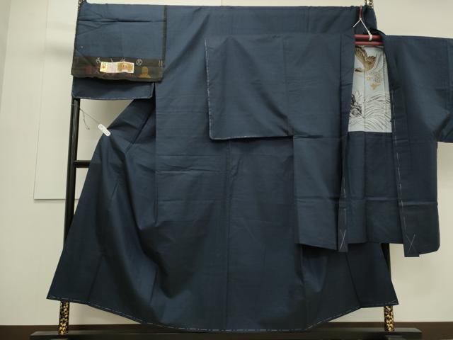 平和屋着物●男性　本場大島紬　アンサンブル　100亀甲　総詰め　キングサイズ　正絹　逸品　未使用　CAAS0087th