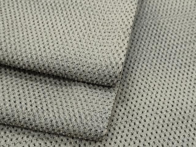 平和屋着物●本塩沢　霞文　正絹　逸品　CAAS0232th