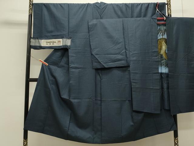 平和屋着物●男性　大島紬　アンサンブル　100亀甲　証紙付き　正絹　逸品　CAAS0291th