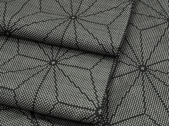 平和屋着物●本場大島紬　9マルキ　麻の葉文様　正絹　逸品　CAAS0323th