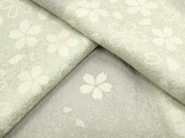 平和屋着物●上質な小紋　舞桜　正絹　逸品　CAAS0324th