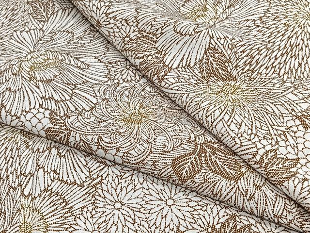 平和屋着物▽小紋　単衣　草花文　洗える着物　CAAS2414xi