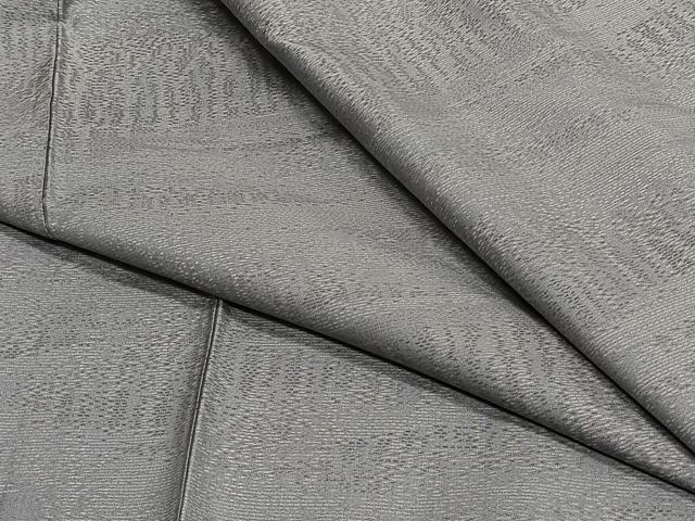 平和屋着物▽本場大島紬　単衣　枝葉文　正絹　逸品　CAAS2449xi