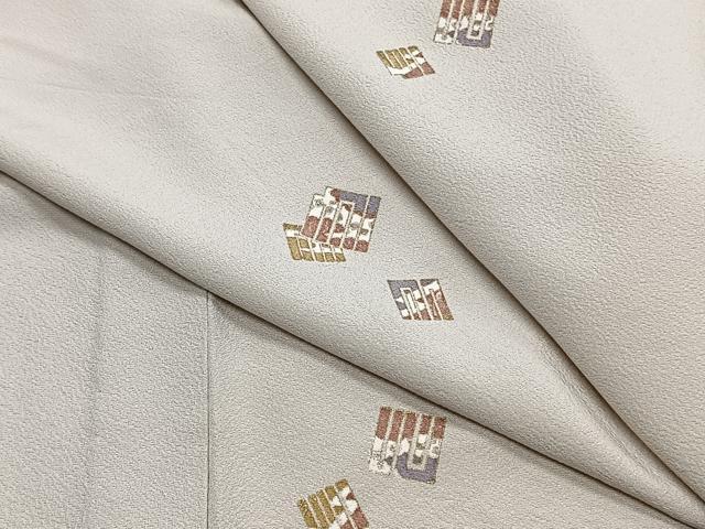 平和屋着物▽上質な小紋　単衣　源氏香　金彩　正絹　逸品　CAAS2468xi