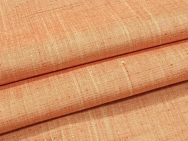 平和屋着物▽上質な紬　単衣　縞　正絹　逸品　CAAS2476xi