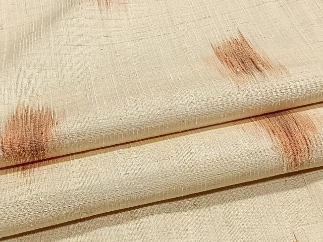 平和屋着物▽上質な紬　単衣　吉祥文　正絹　逸品　CAAS2493xi