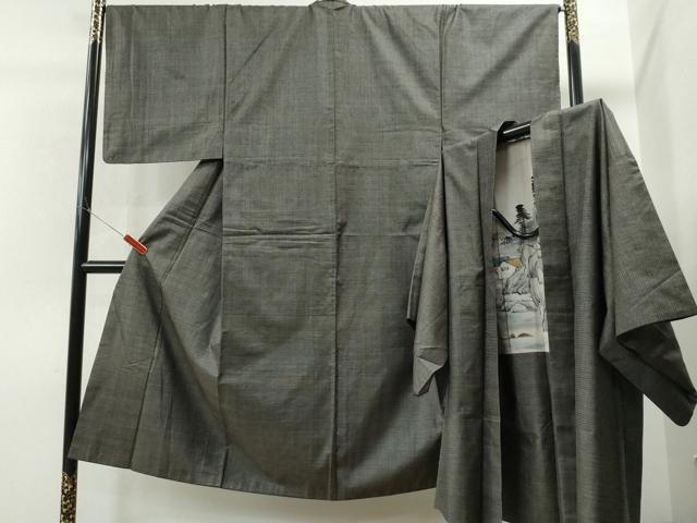 平和屋着物●男性　本場大島紬　アンサンブル　100亀甲　総詰め　正絹　逸品　CAAS6733yc