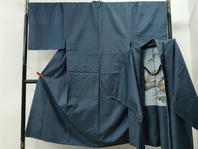 平和屋着物●男性　本場大島紬　アンサンブル　100亀甲　総詰め　キングサイズ　正絹　逸品　未使用　CAAS6737yc