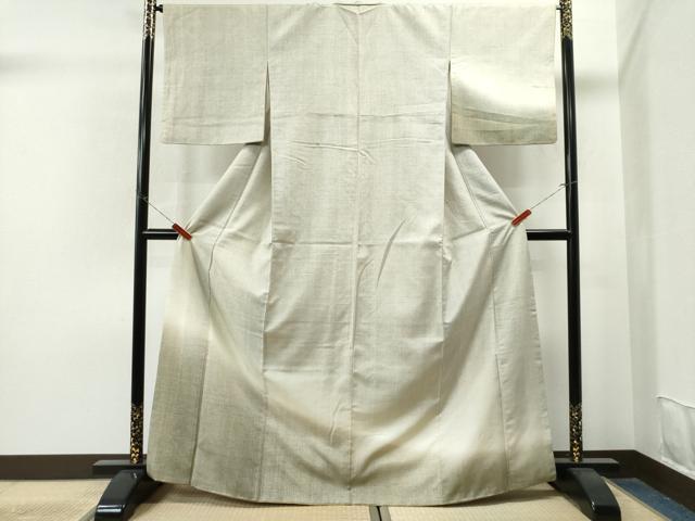 平和屋着物●訪問着　紬地　霞文　正絹　逸品　CAAS6756yc