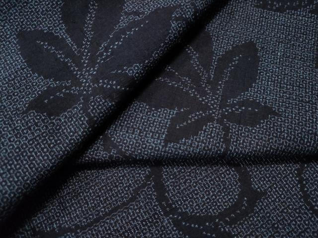 平和屋着物●結城紬　100亀甲　唐草文　正絹　逸品　CAAS6829yc