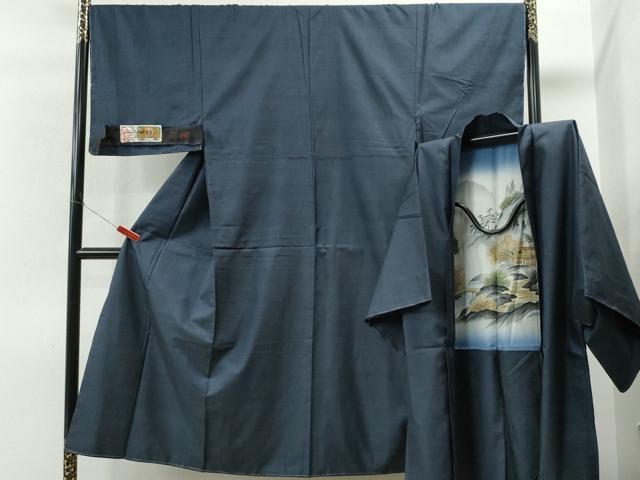 平和屋着物●男性　本場大島紬　アンサンブル　100亀甲　総詰め　川児迪雄作　証紙付き　正絹　逸品　未使用　CAAS6848yc