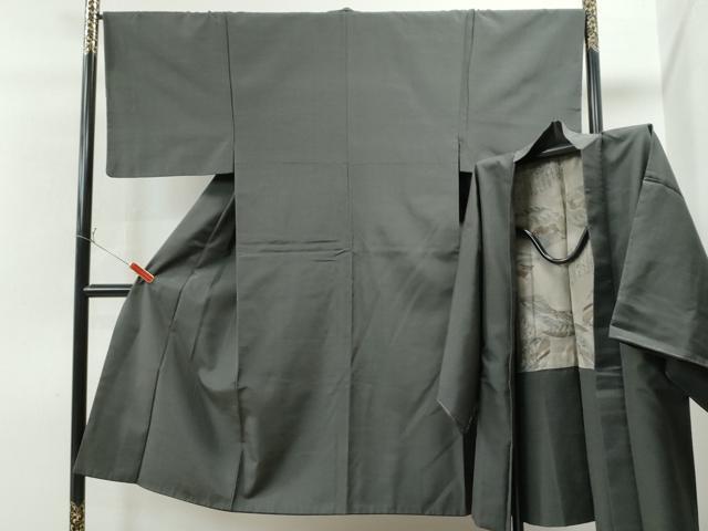 平和屋着物●男性　紬　アンサンブル　霞文　正絹　逸品　CAAS6891yc