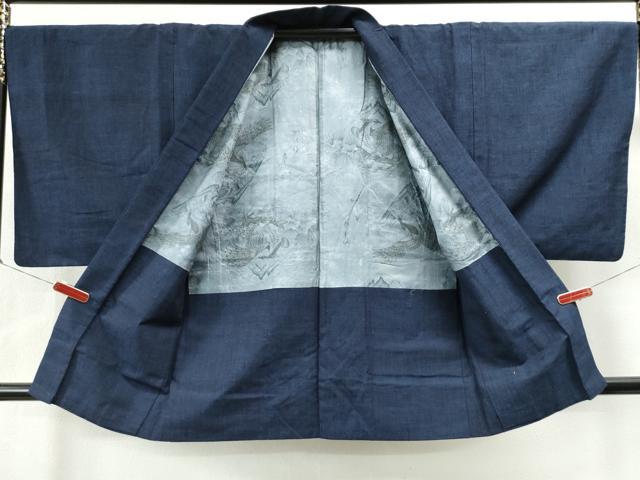 平和屋着物○男性 結城紬 アンサンブル 杢 正絹 逸品 CAAS6900yc