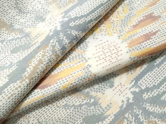 平和屋着物●本場大島紬　白大島　総絣　乱菊　正絹　逸品　未使用　CAAS6950yc