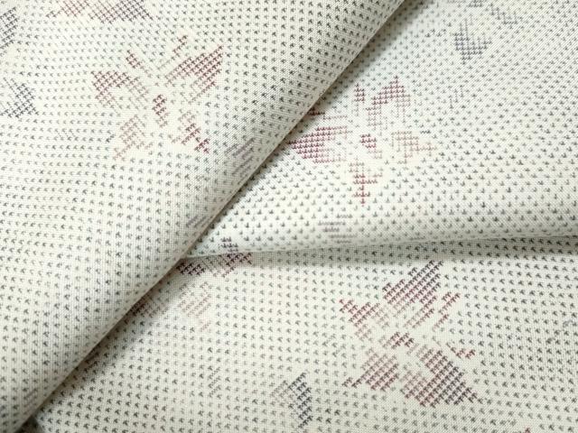 平和屋着物●本場大島紬　白大島　9マルキ　舞蝶文　正絹　逸品　未使用　CAAS6970yc