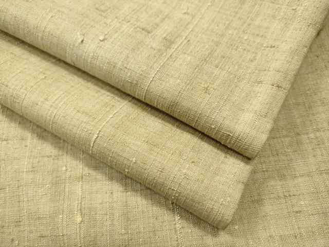 平和屋着物●上質な紬　色無地　木蘭色　正絹　逸品　CAAS6976yc