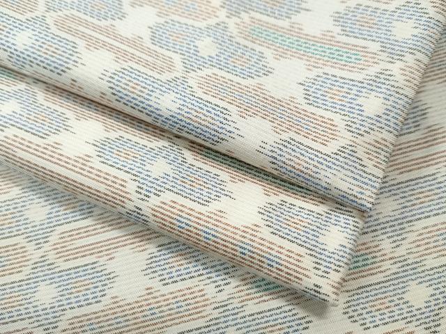 平和屋着物●本場大島紬　白大島　吉祥文　正絹　逸品　CAAS6979yc