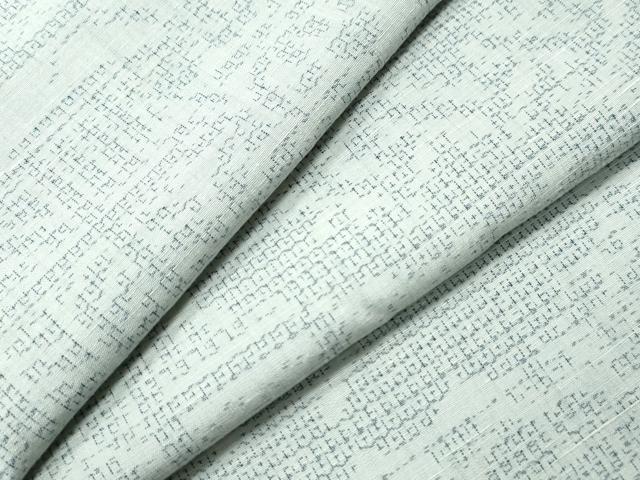 平和屋着物●結城紬　80亀甲　エ霞籬草花文　正絹　逸品　未使用　CAAS6983yc