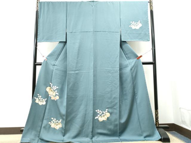 平和屋着物●訪問着　駒刺繍　桐　暈し染め　金彩　正絹　逸品　未使用　CAAS6989yc