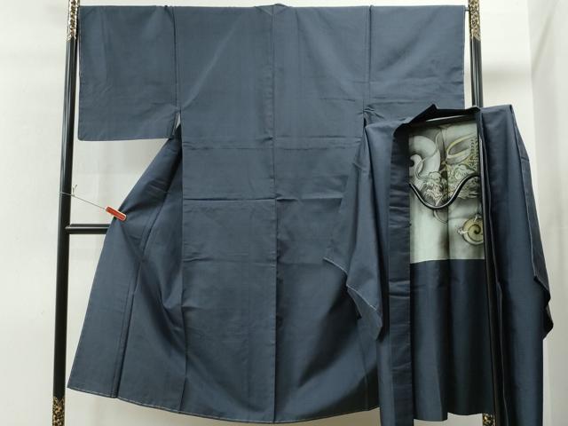 平和屋着物●男性　本場大島紬　アンサンブル　100亀甲　総詰め　正絹　逸品　未使用　CAAS6995yc