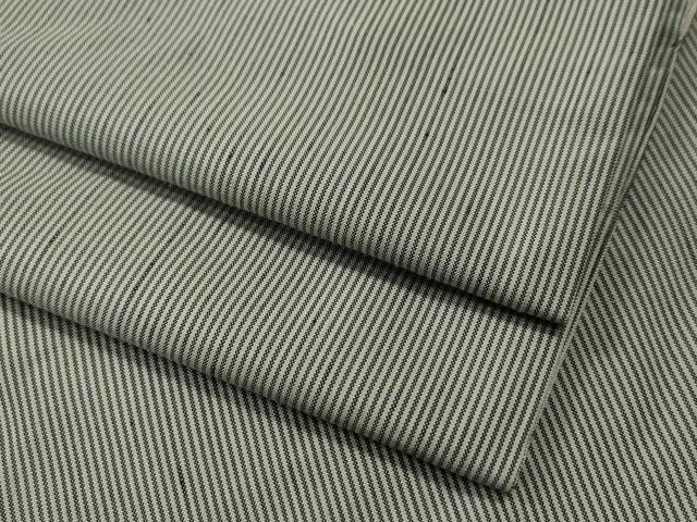 平和屋着物●上質な紬　縞　正絹　逸品　CAAS7008yc