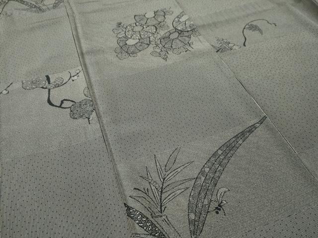 平和屋着物○江戸小紋 草花小紋柄 正絹 逸品 CAAS7058yc