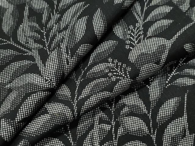 平和屋着物●本場染大島紬　枝葉文　正絹　逸品　CAAS7075yc