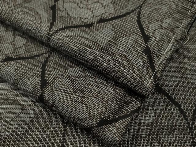 平和屋着物●本場大島紬　9マルキ　網目花文　正絹　逸品　未使用　CAAS7108yc