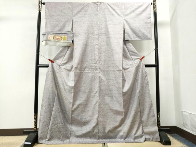 平和屋着物●本場大島紬　訪問着　霞文　宮脇兼太郎商店謹製　証紙付き　正絹　逸品　CAAS7114yc