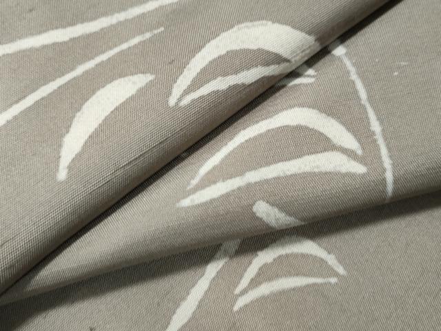 平和屋着物●上質な小紋　紬地　笹竹文　正絹　逸品　CAAS7156yc