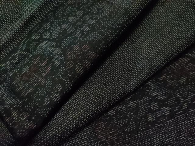 平和屋着物●本場大島紬　短冊吉祥花文　やまと誂製　正絹　逸品　未使用　CAAS7204yc