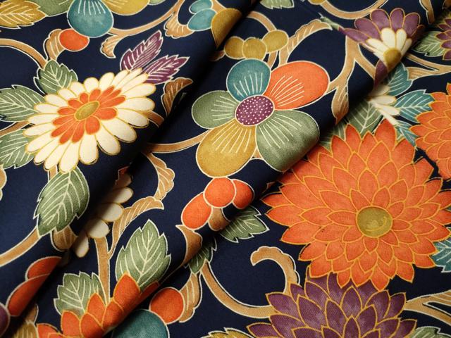 平和屋着物○上質な小紋 花唐草文 正絹 逸品 CAAS7232yc