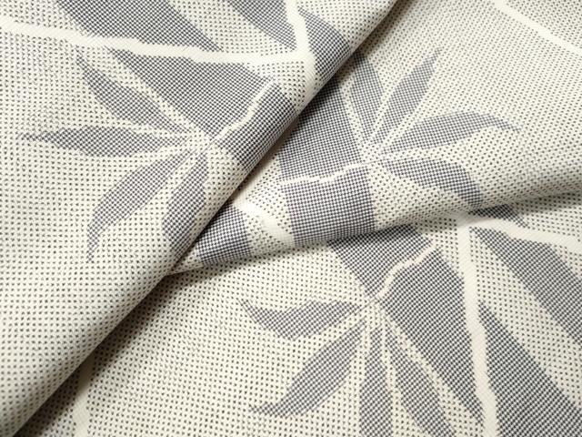 平和屋着物●本場大島紬　白大島　7マルキ　笹竹文　正絹　逸品　CAAS7245yc