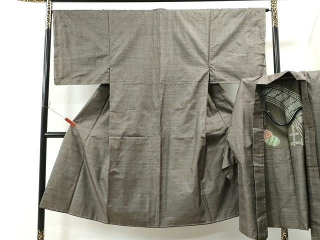 平和屋着物●男性　本場大島紬　アンサンブル　100亀甲　総詰め　正絹　逸品　CAAS7283yc